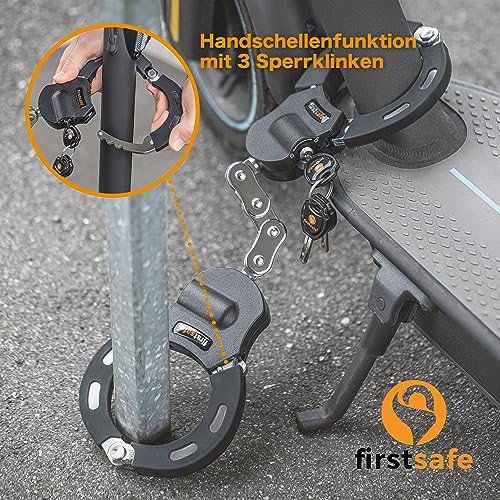 firstsafe E Scooter Lock | Handcuff Lock for the E Scooter | Cut ...