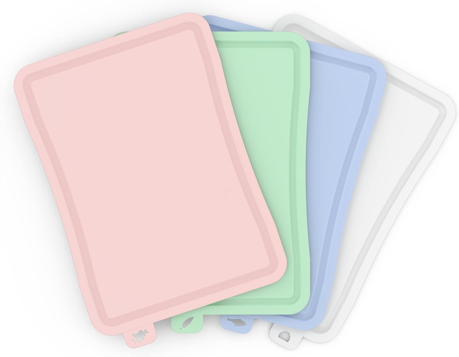 Amazon.com: Cutting Board Set with Holder - Chopping Color Coded Stand ...