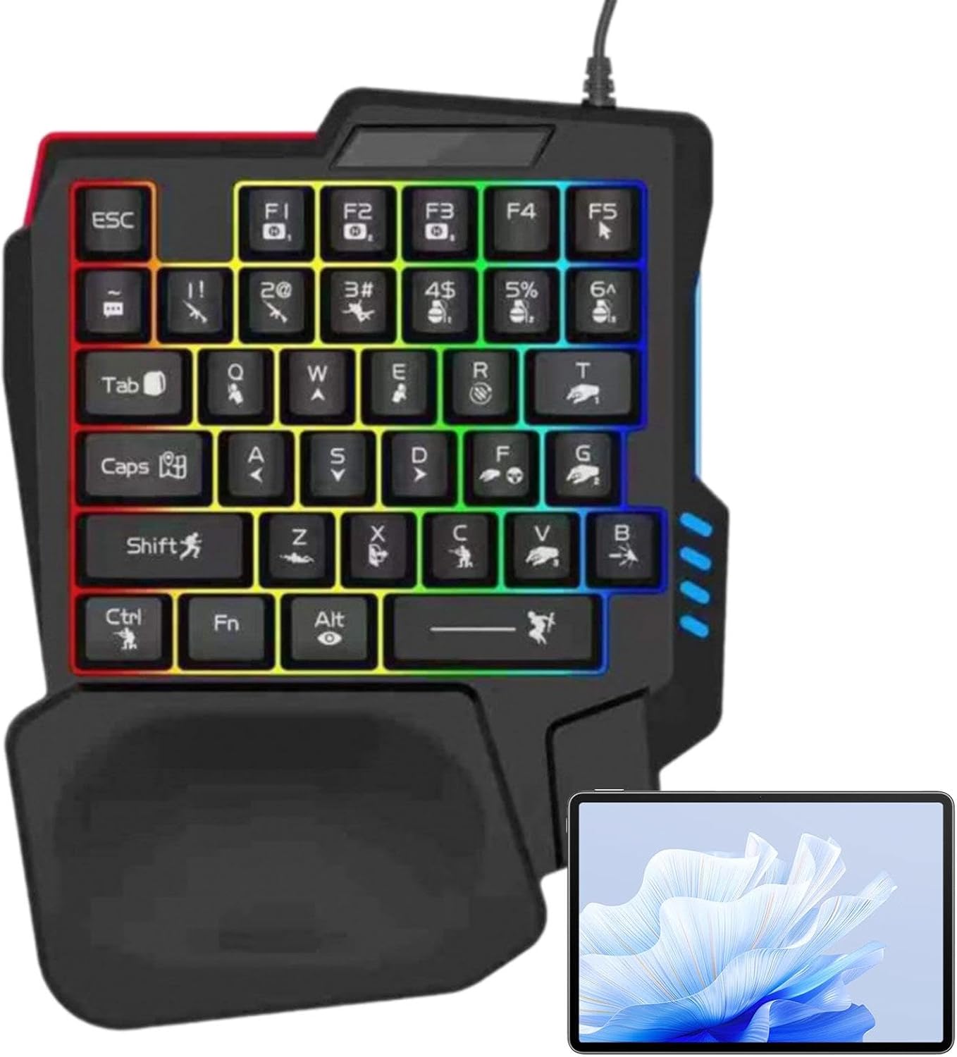 Zestvria Mechanical Keyboard - Ergonomic Single Handed Mechanical ...