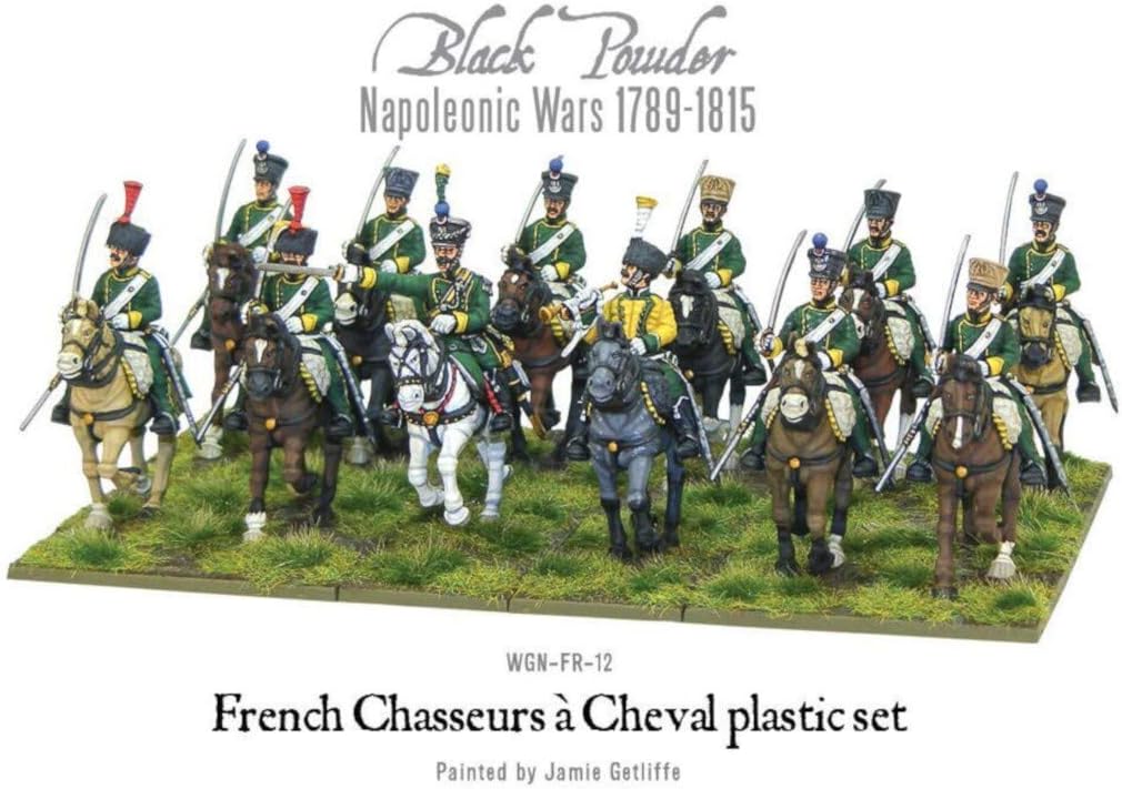 Black Powder Napoleonic Wars French Chasseurs a Cheval Figures 156 Kit ...
