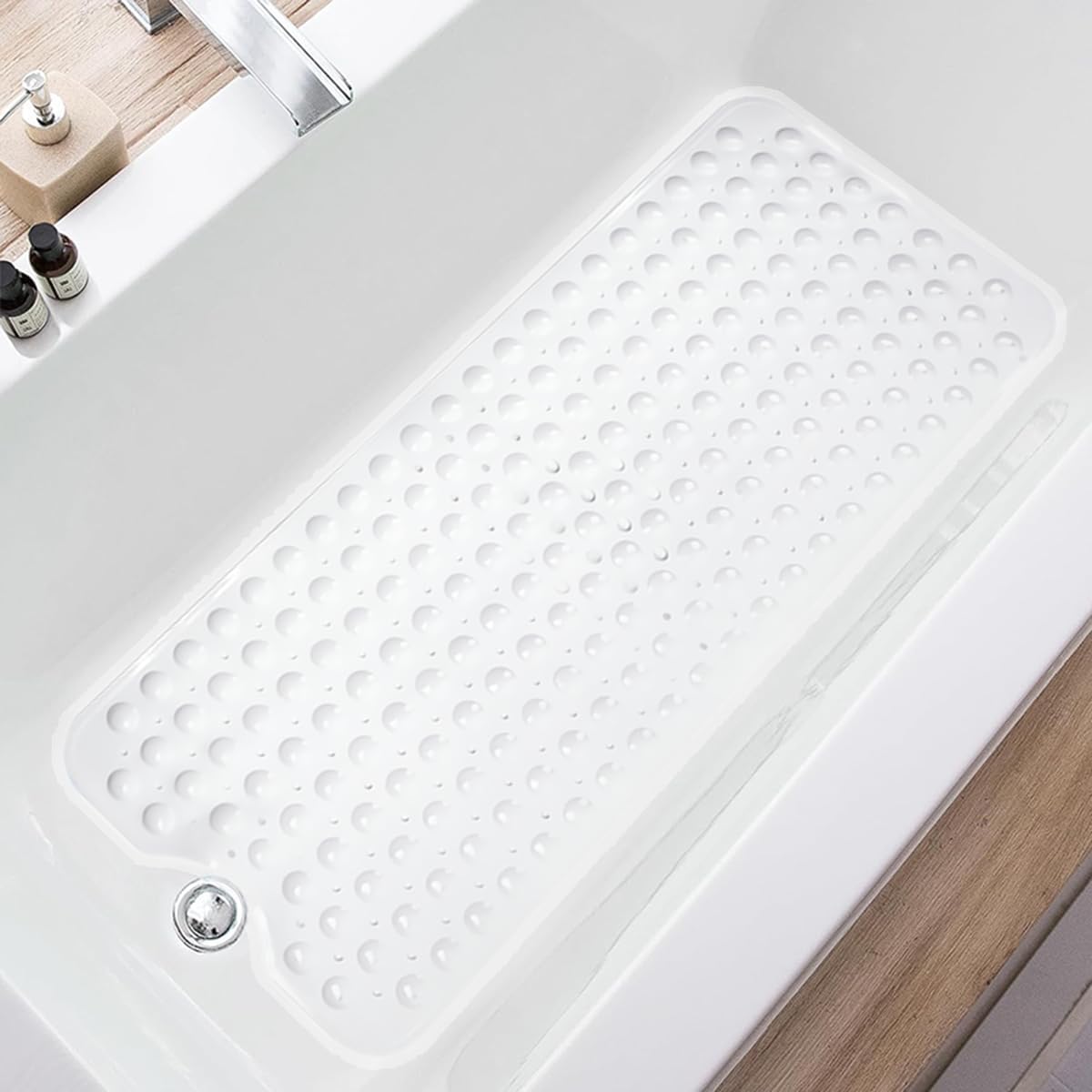 Amazon.com: Safe Way Traction 16" X 40" White Adhesive Vinyl Anti Slip ...