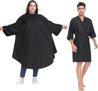 Amazon.com: PERFEHAIR Salon Cape & Client Gown Robe Bundle - Large Hair ...