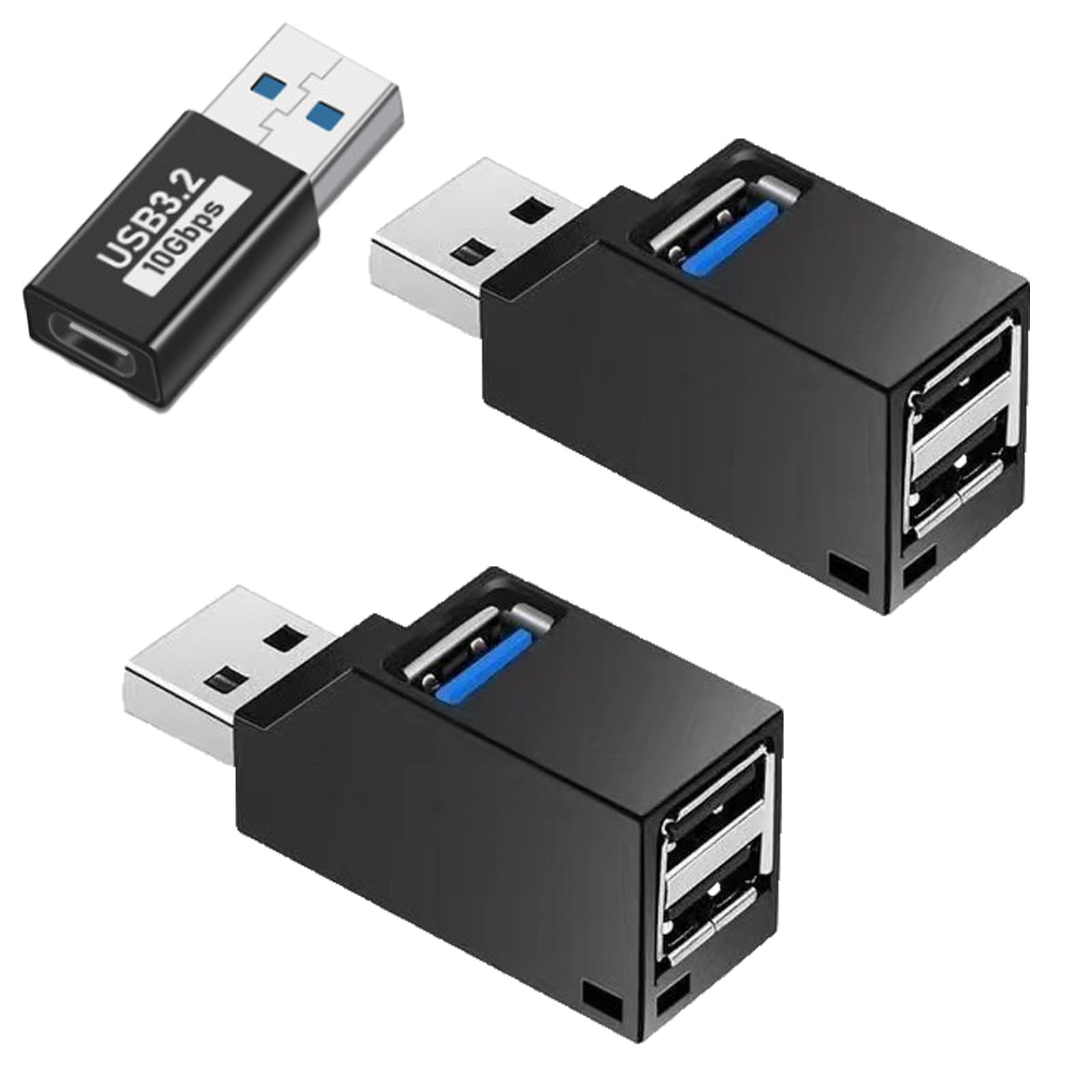 Amazon.co.jp: 3個 セット usb-a l型 usb l字 USB 3.0+2.0 Type-a l字 2個5Gbpsデータ転送 ...
