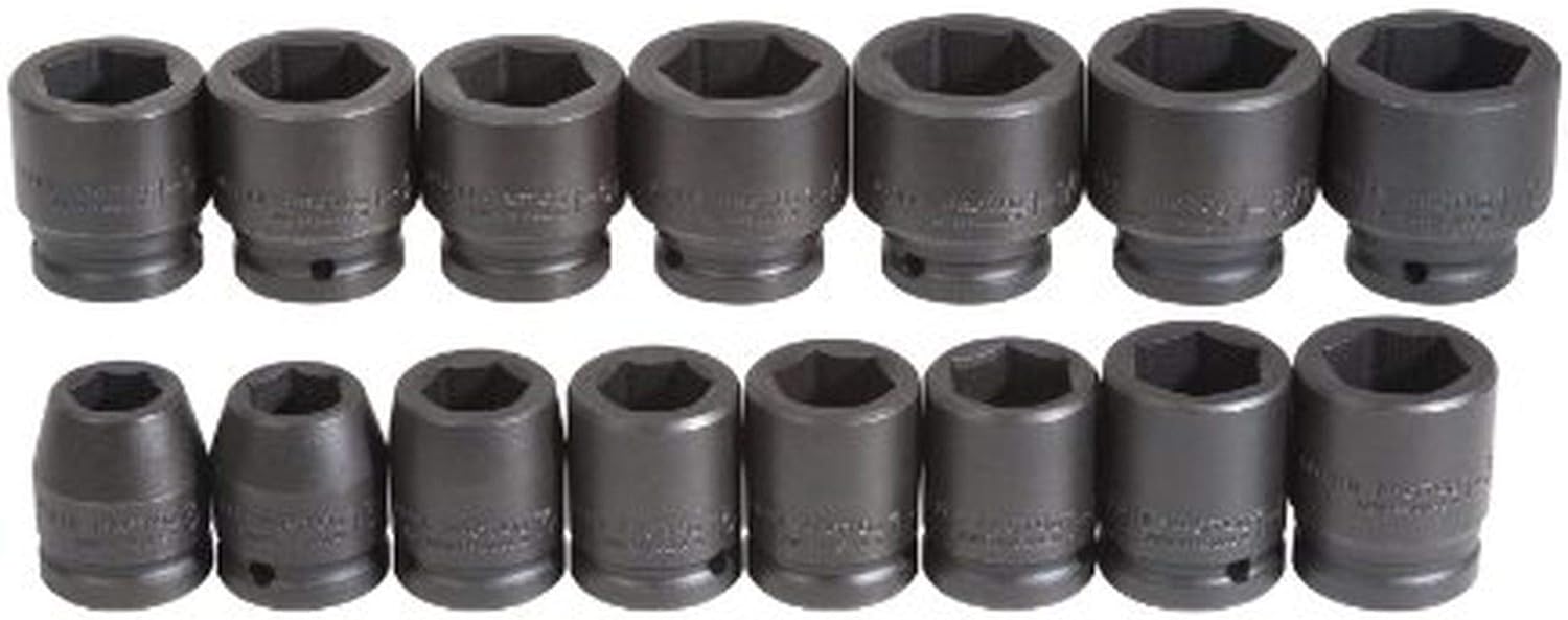 3/4" Drive 15 Piece Impact Socket Set - 6 Point - Hand Tool Sets ...