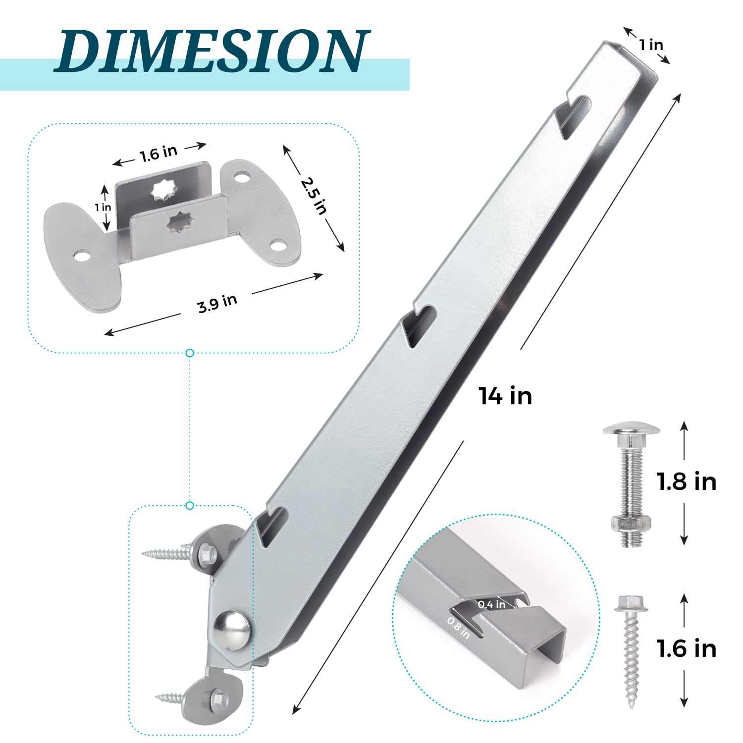 Snapklik.com : 18 Pack Barbed Wire Extension Arms For Wooden Fence ...