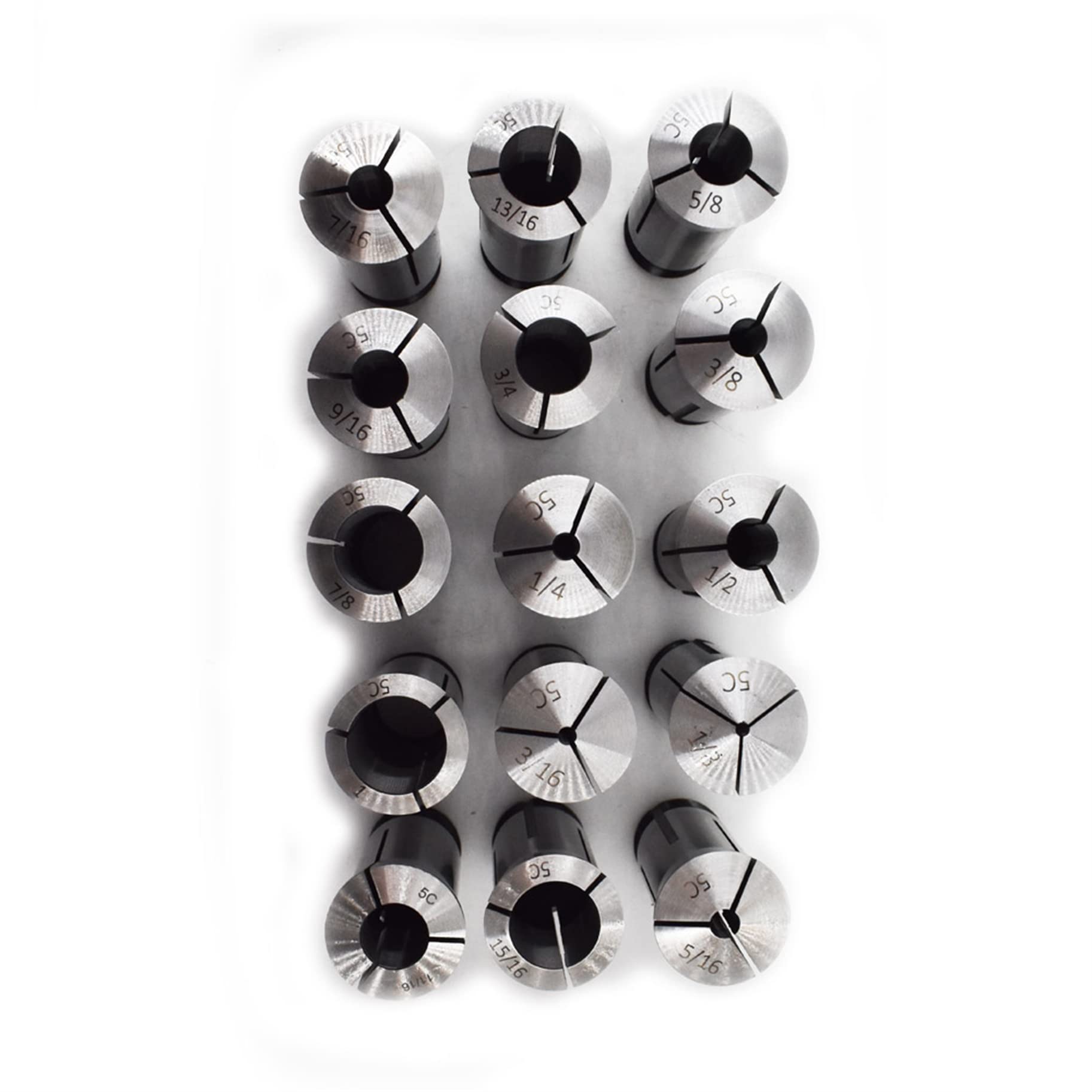 Findmall 5c Collet Set 17 Piece 1/8-1-1/8 Inch By 16ths 1/2 Findmall 5C ...