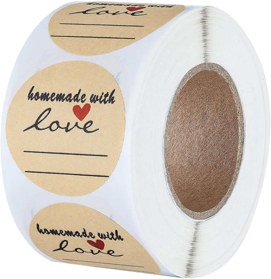 Tofficu 2 Rolls self-Adhesive Sealing Sticker impresora de Sticker ...