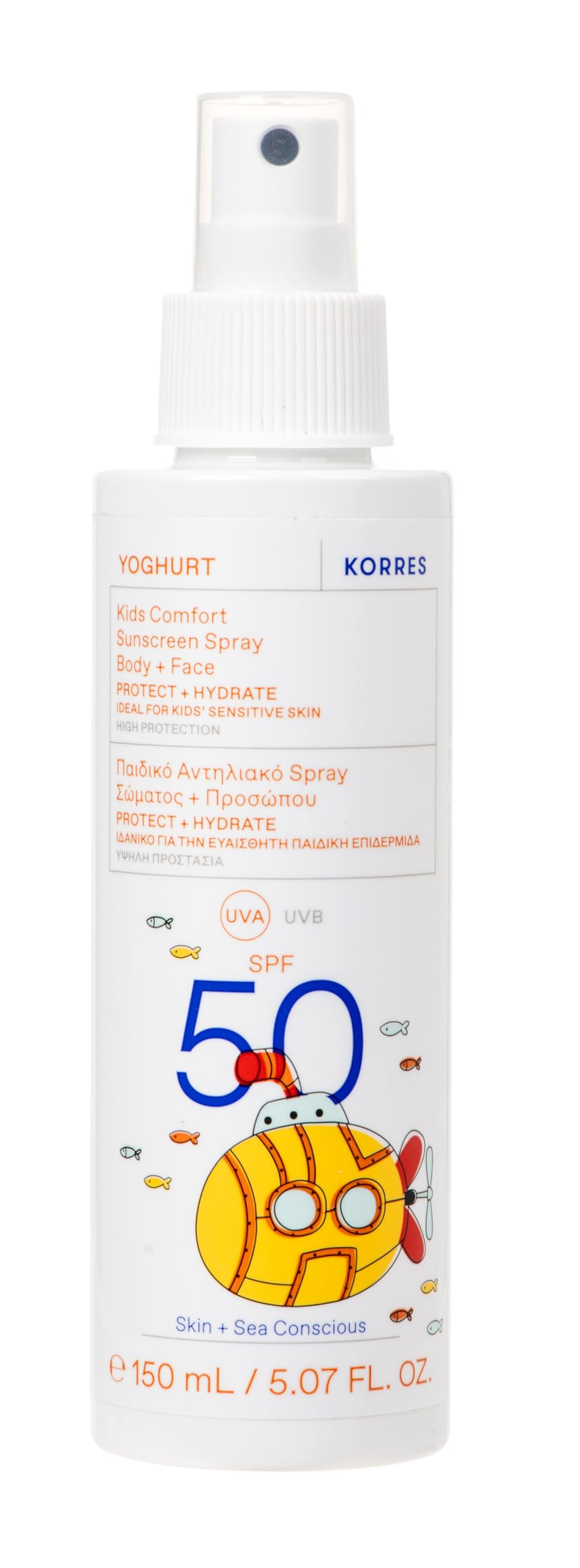 KORRES YOGHURT Kids Sunscreen SPF50 150ml : Amazon.co.uk: Beauty