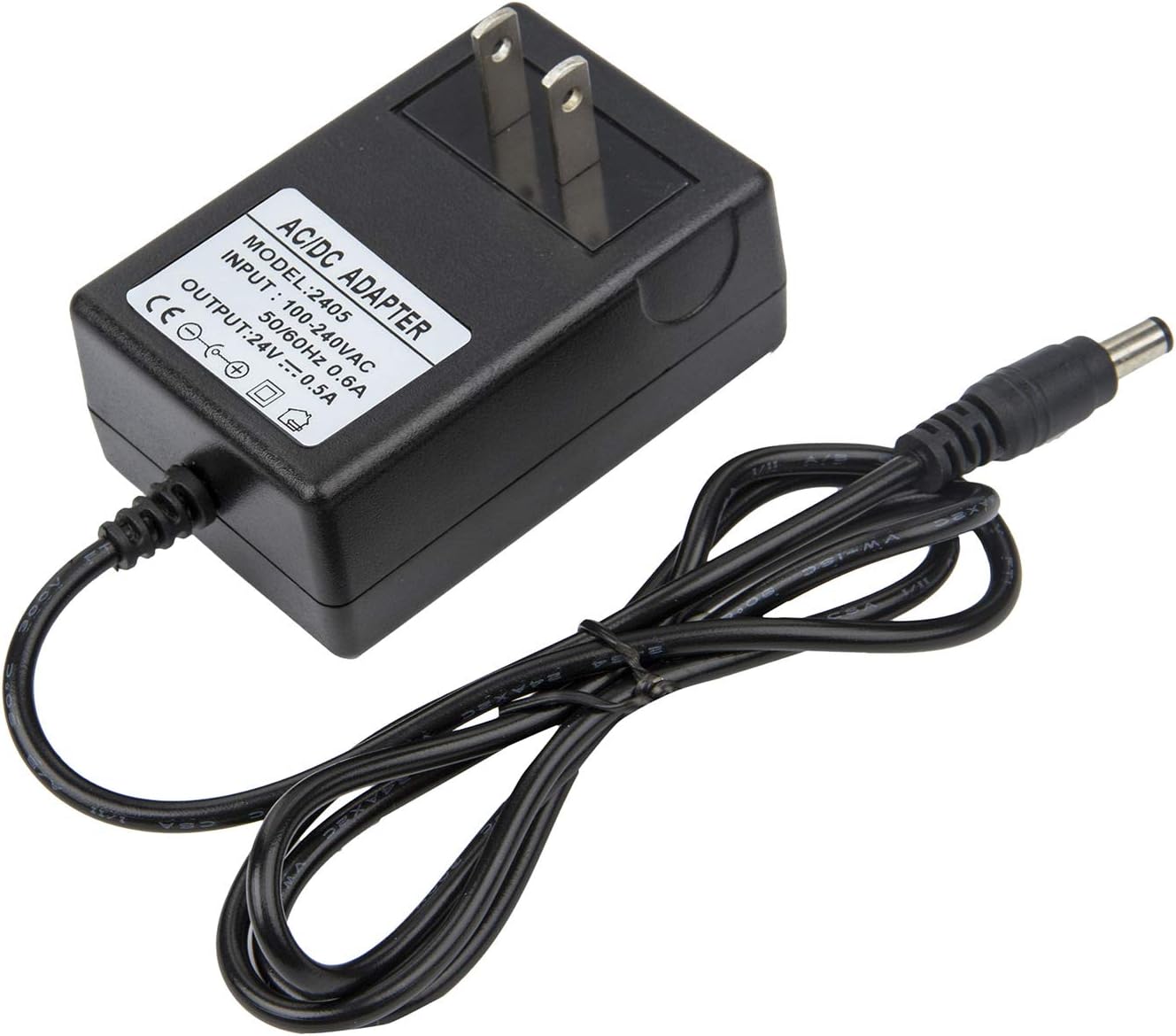 Amazon.com: 24V 0.5A Power Supply Adapter - 6.6FT COOLM AC 100V-240V to ...
