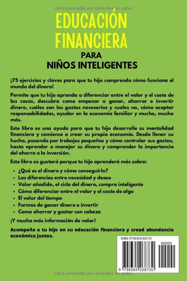 Snapklik.com : Educacion Financiera Para Ninos Inteligentes: 75 ...