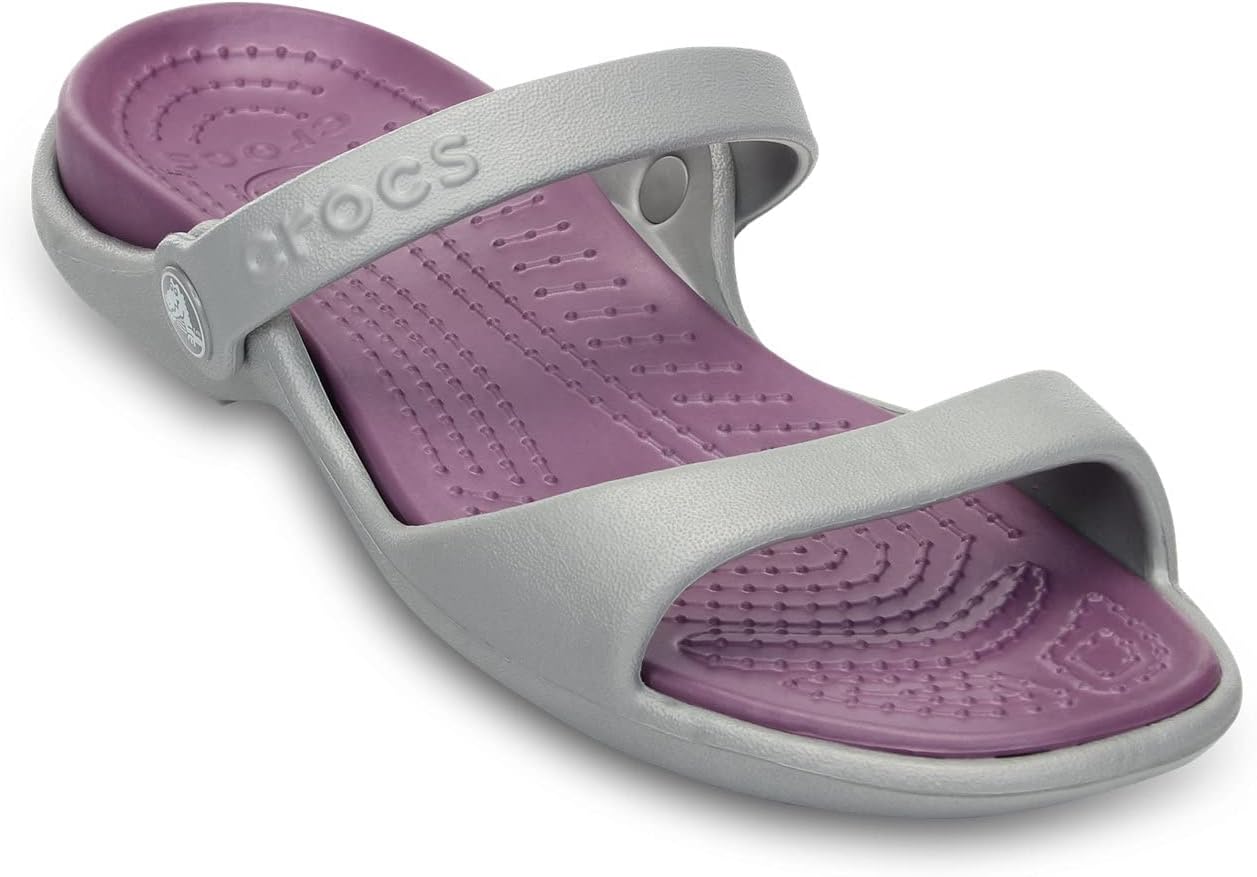 Crocs Damen Cleo Riemchensandalen Sandale, Silber Flieder, 34 EU ...