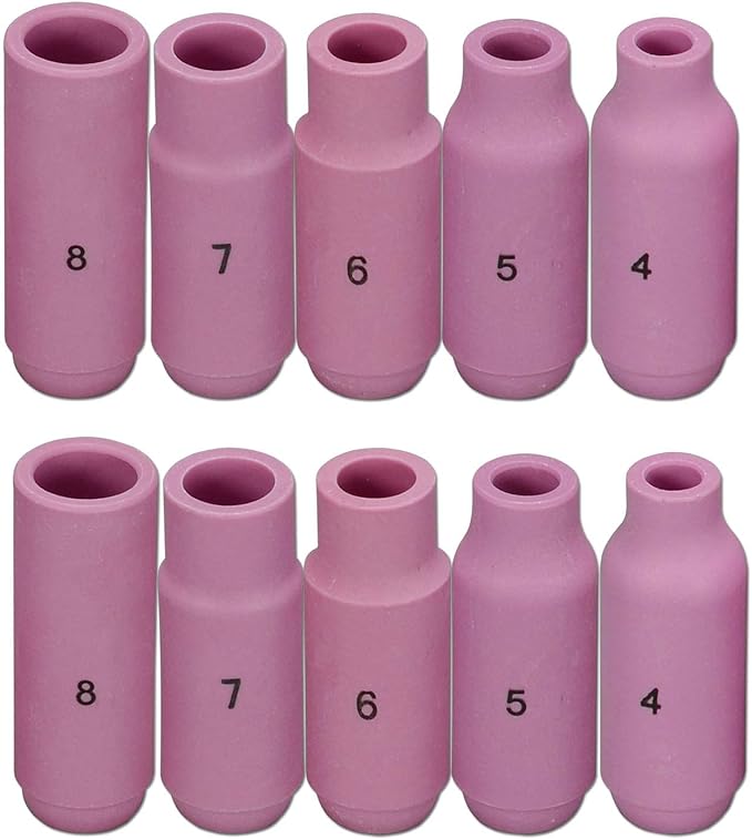 Amazon | RIVERWELD TIGアルミナノズルセラミックシールドカップ10N46 10N47 10N48 10N49 10N50 ...