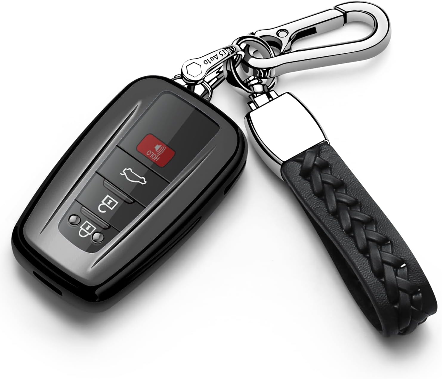 Amazon.com: Hoespen for Toyota Key Fob Cover TPU with Keychain Key Case ...