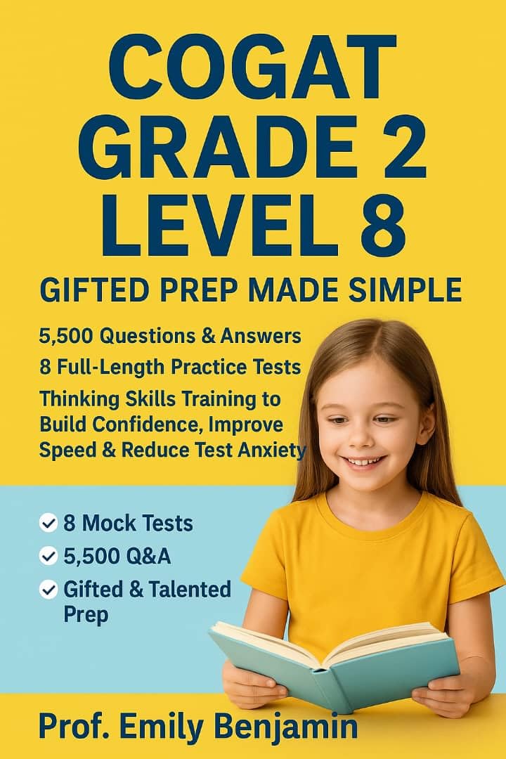 COGAT GRADE 2 LEVEL 8 GIFTED PREP MADE SIMPLE: 5,500 Questions and ...