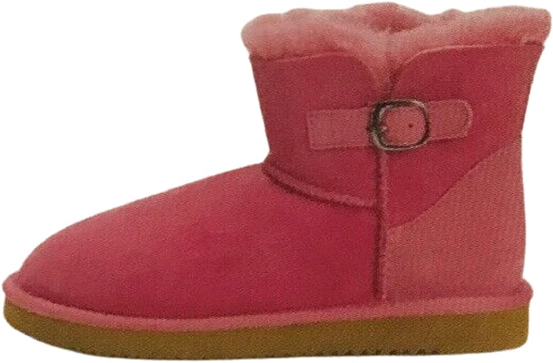 Amazon.com: Member's Mark Girl's Short Sheepskin Boot Bright Pink New ...