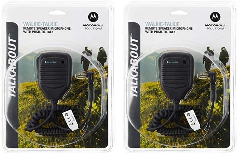 Amazon.com: Motorola 53724 Remote Speaker Microphone (Black) (Pack of 2 ...