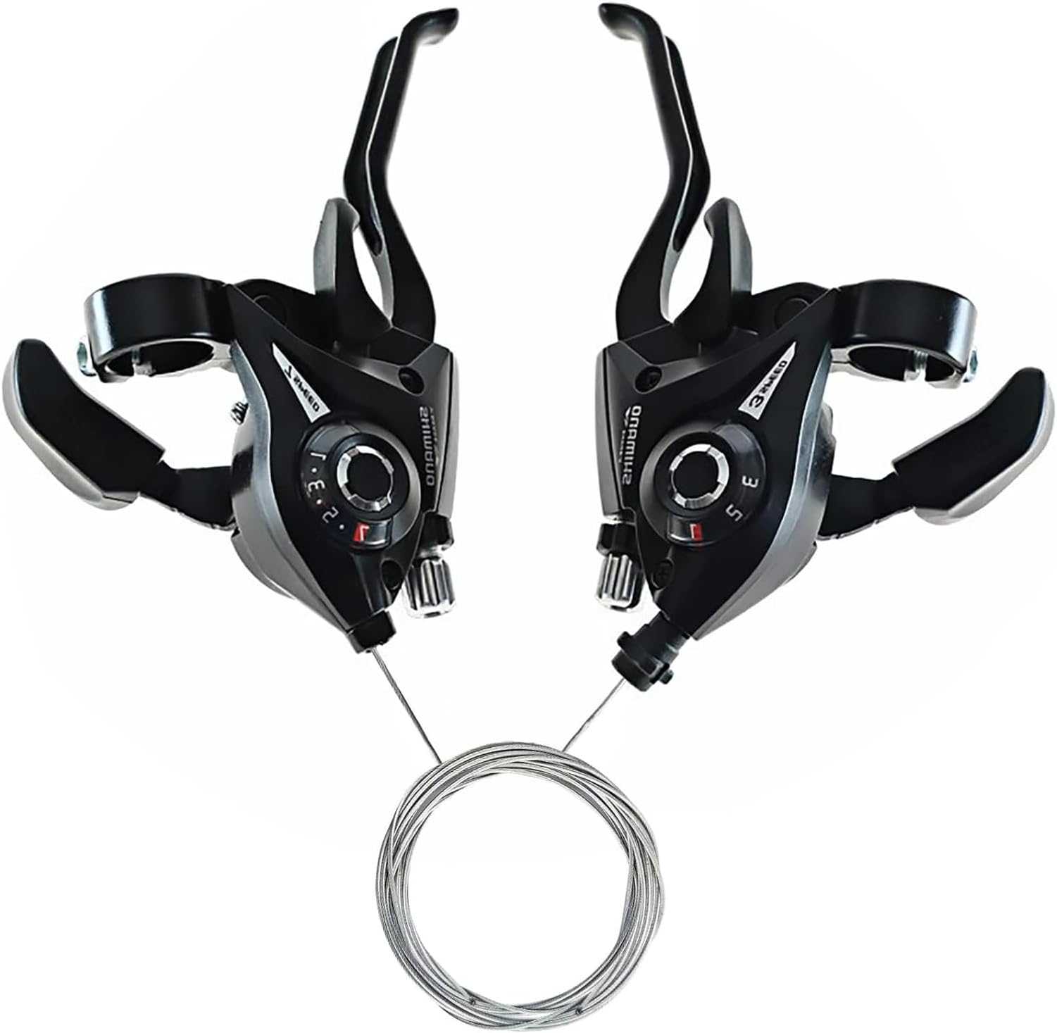 Amazon.com: mycheng Bike Gear Shifter, 3x7 21 Speed Shifter Brake Lever ...