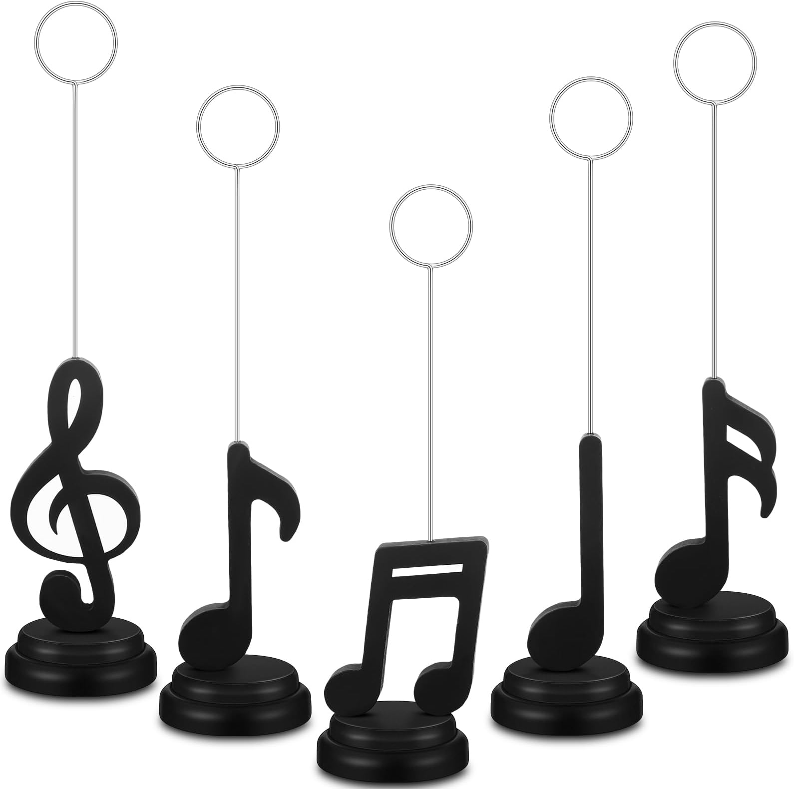 Amazon.com: Rattanview 5 Pcs Music Note Photo Holders Balloon & Place ...