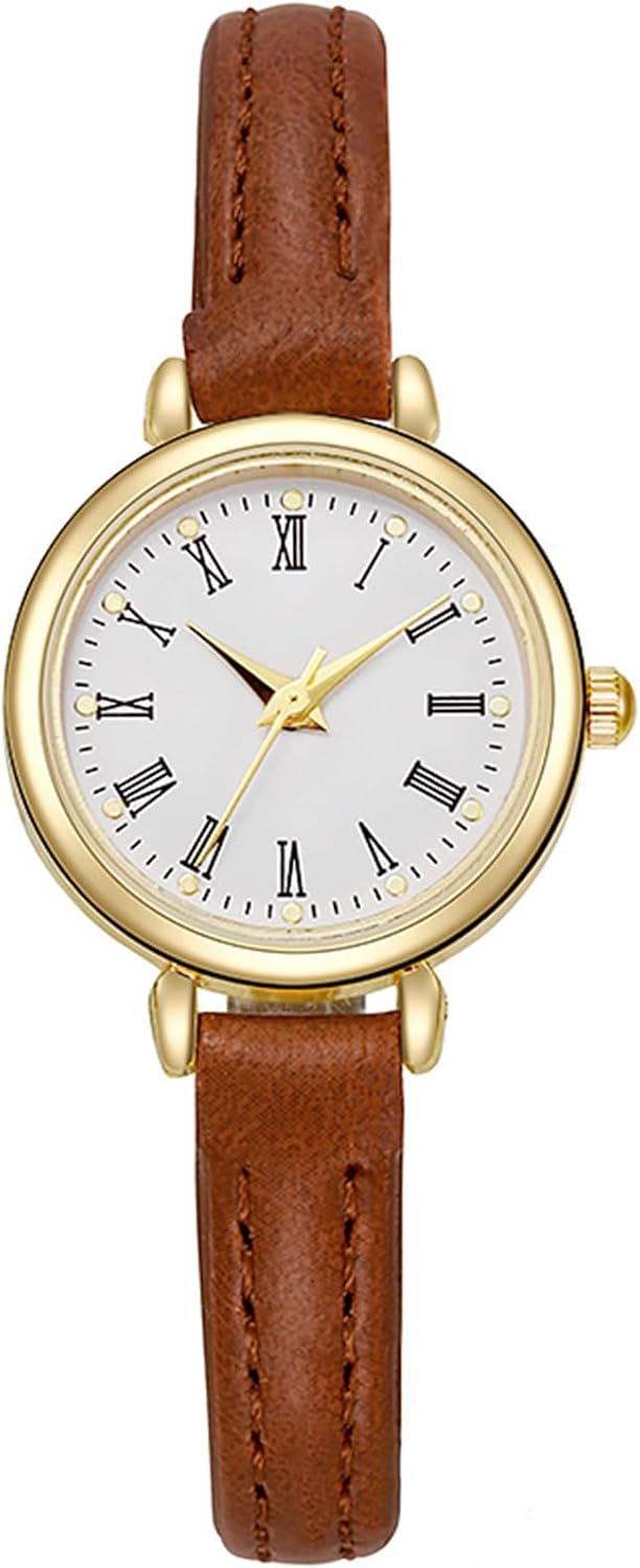 Nayubo Ladies Elegant Small Slim Wrist Watch PU Leather Band Fashion ...