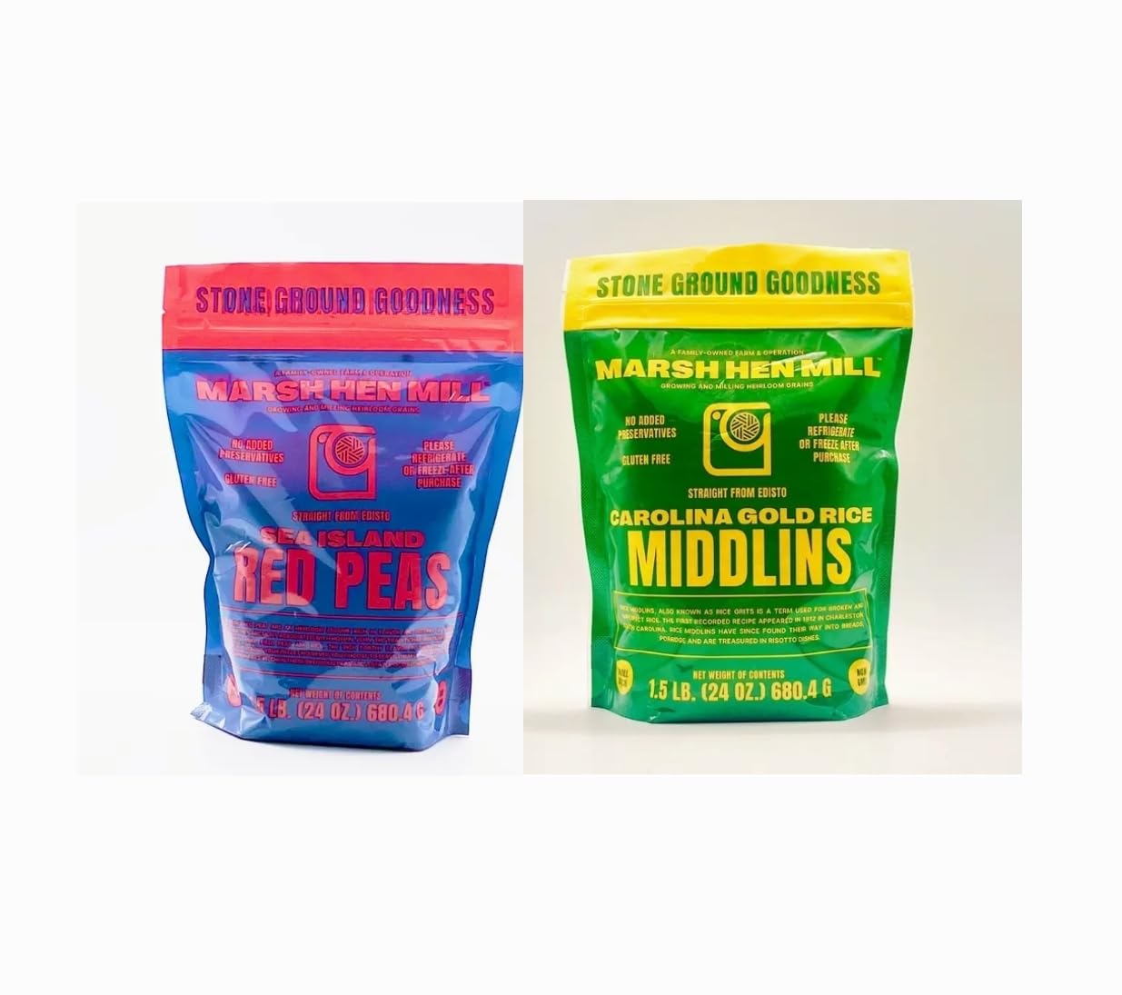 Amazon.com: Marsh Hen Mill Stone Ground Red Peas and Carolina Gold Rice ...