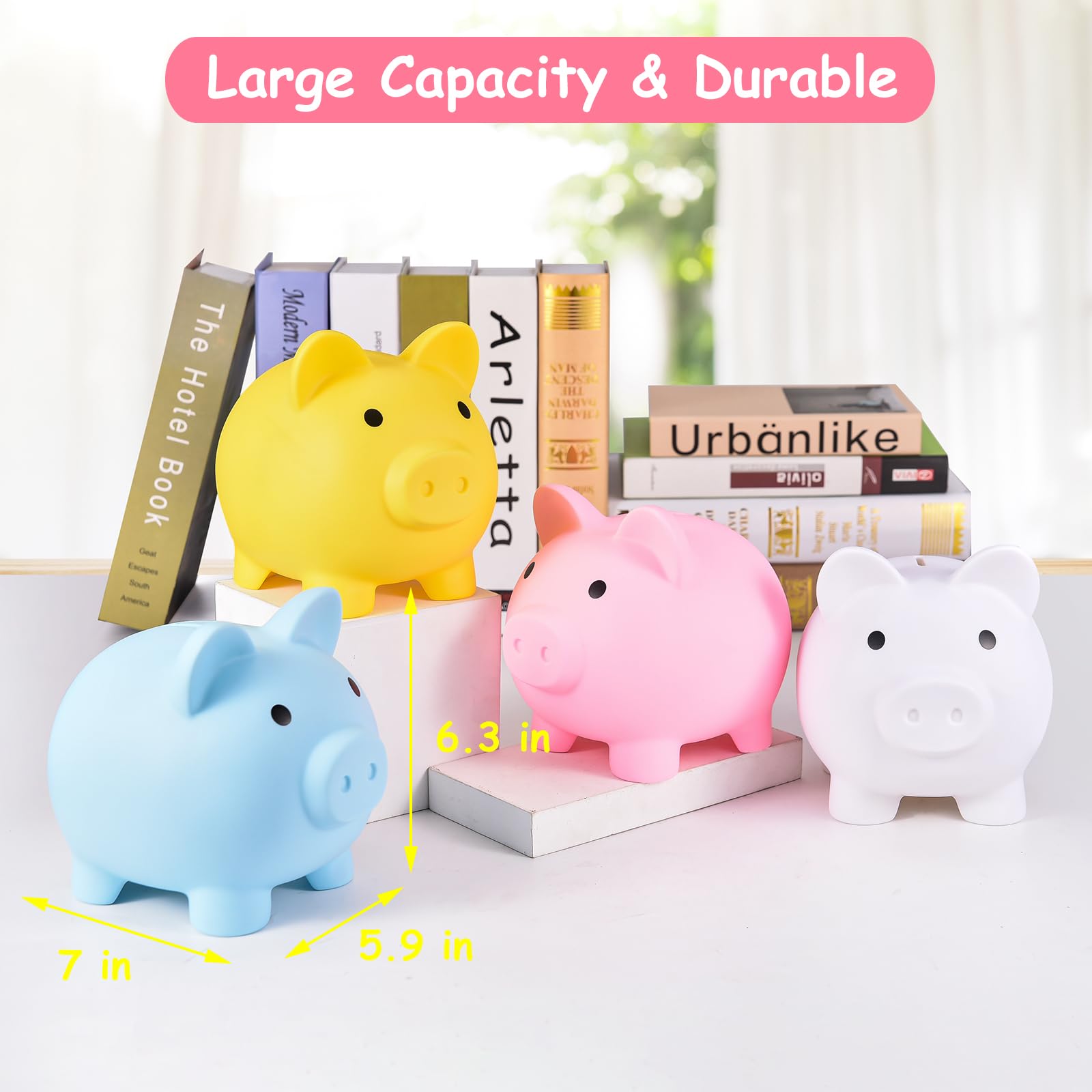 Large Plastic Money Banks Personalized Large Piggy Bank, Piggy Banks