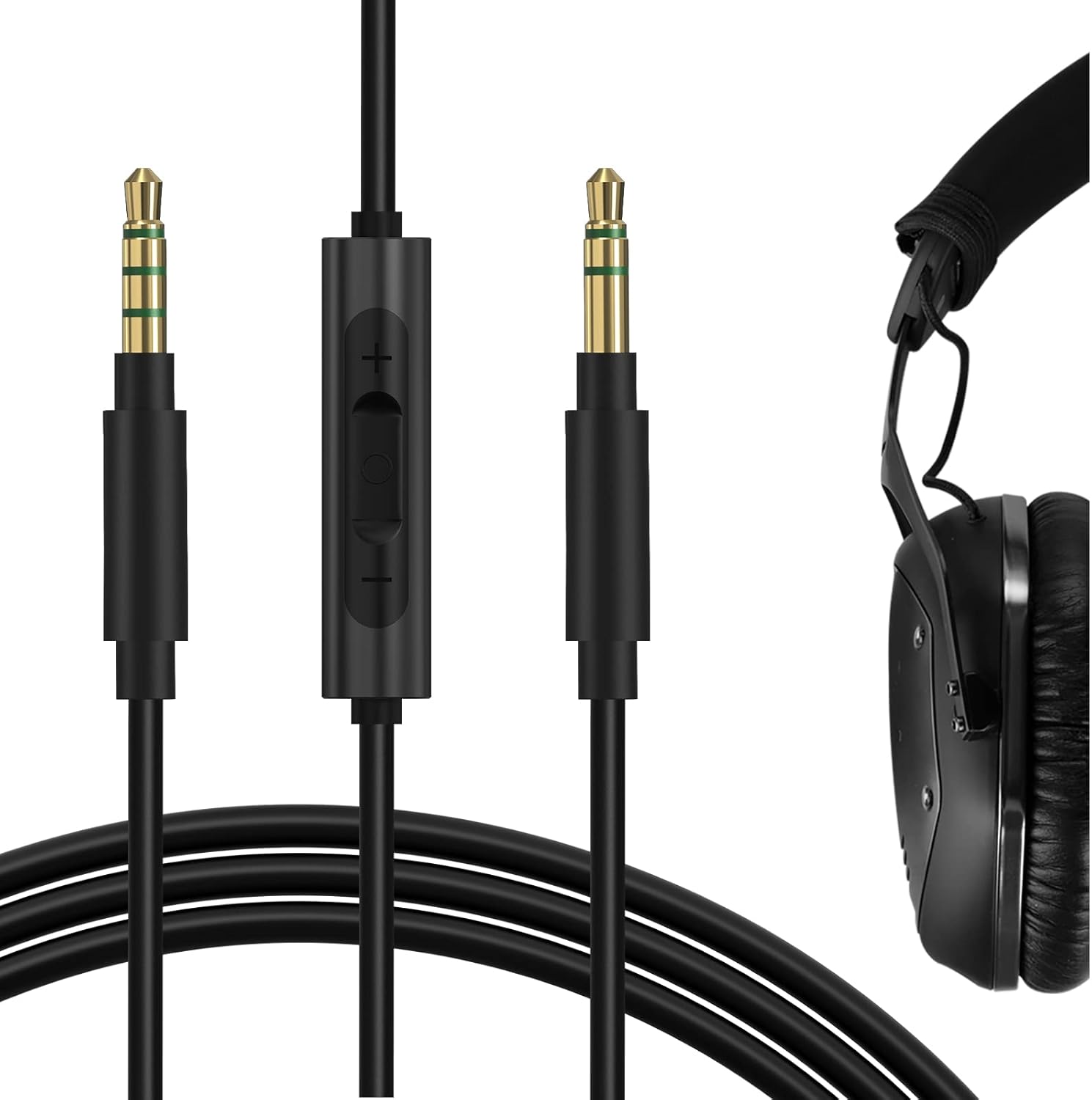 Amazon.com: Geekria QuickFit Audio Cable with Mic Compatible with V ...