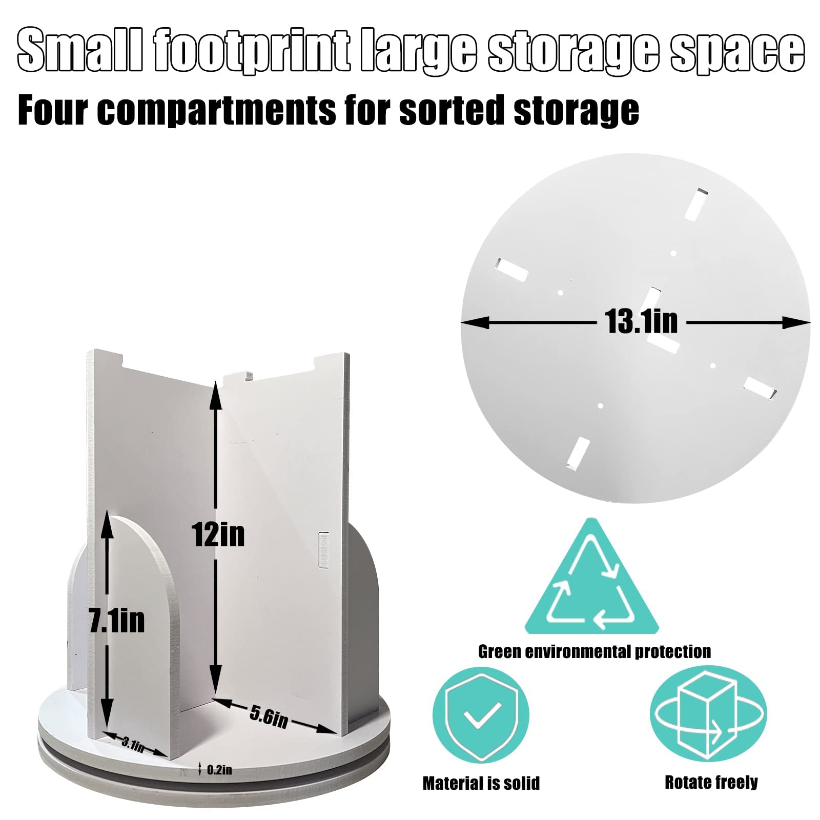 Snapklik.com : YGYQZ Rotating Desktop Bookshelf For Office, Revolving ...