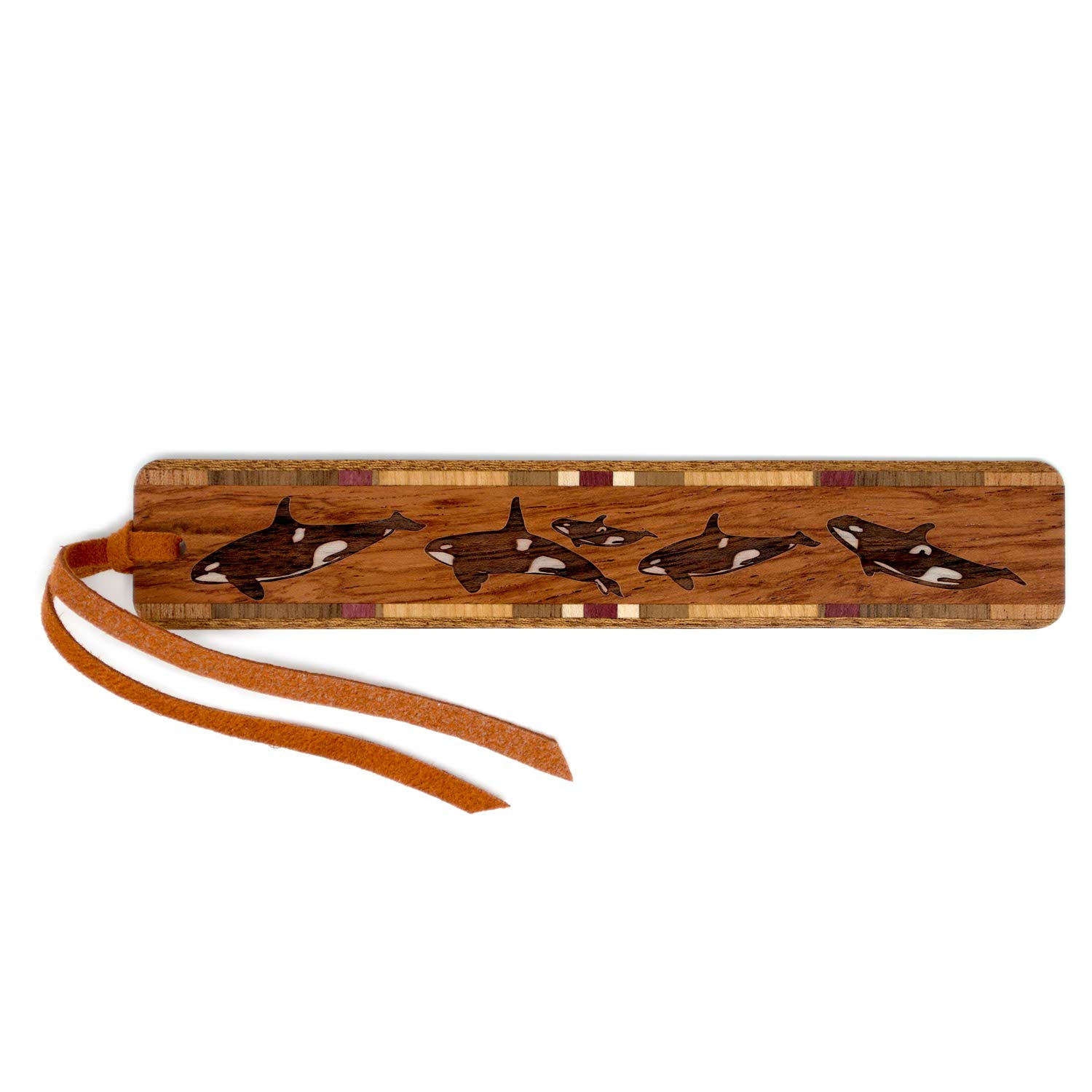 Amazon.com: Personalized Orca Killer Whales, Engraved Wooden Bookmark ...
