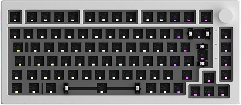 Akko 5075B Mechanical Keyboard Kit, Barebones Gaming Keyboard, BT 5.0/2 ...