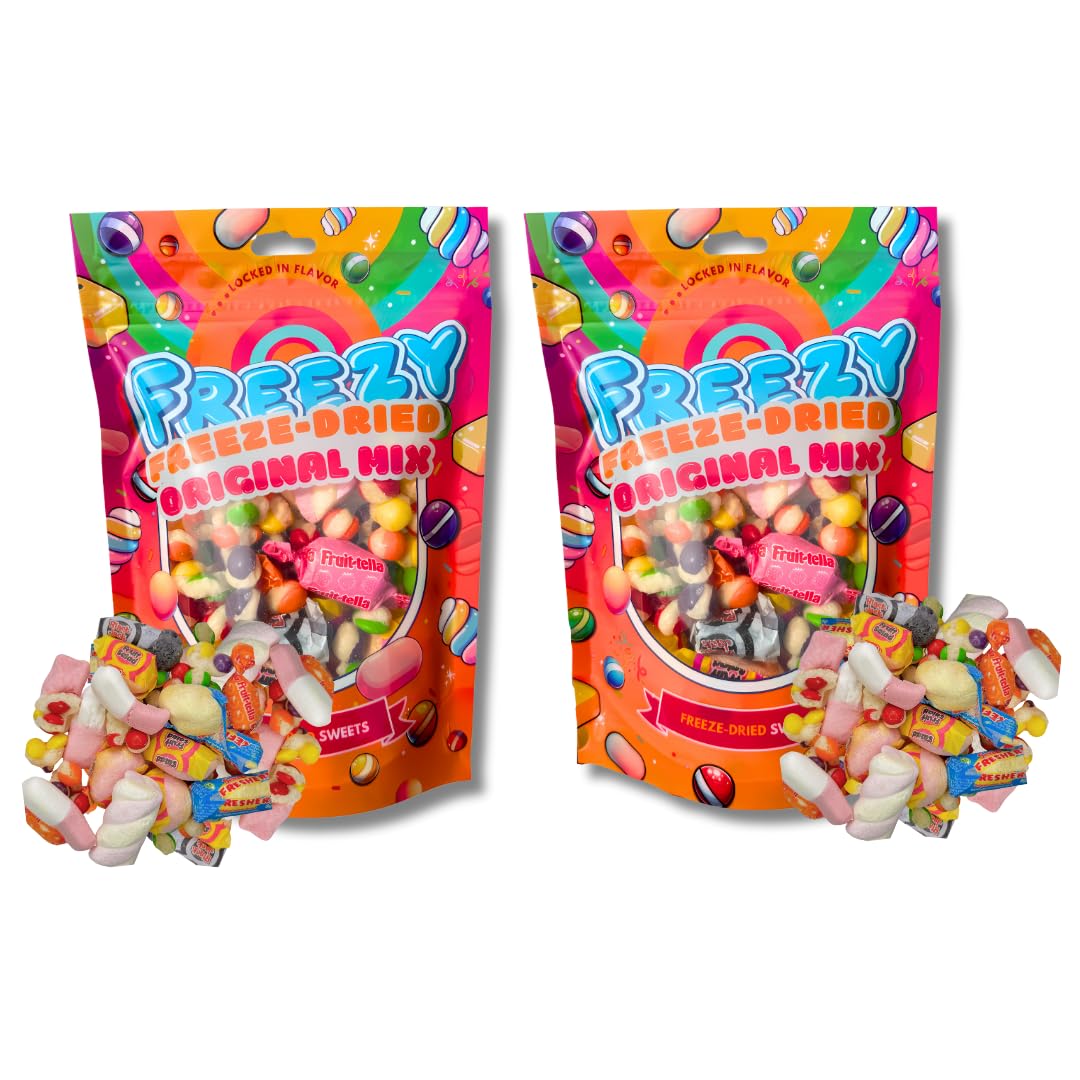 Freezy Freeze Dried Sweets Bundle, Original Mix (Pack of 2) Sour Bites ...