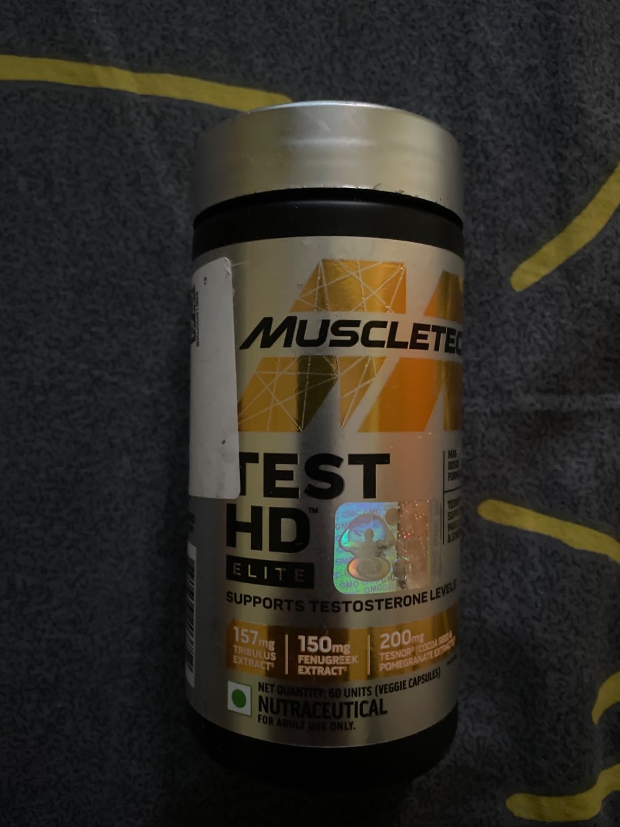 MuscleTech Test HD Elite, Tribulus Terrestris for Men, Max-Strength ATP ...