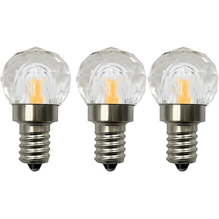 Crystalumia Genuine Crystal LED Light Bulbs, Non-Dimmable, Candelabra ...