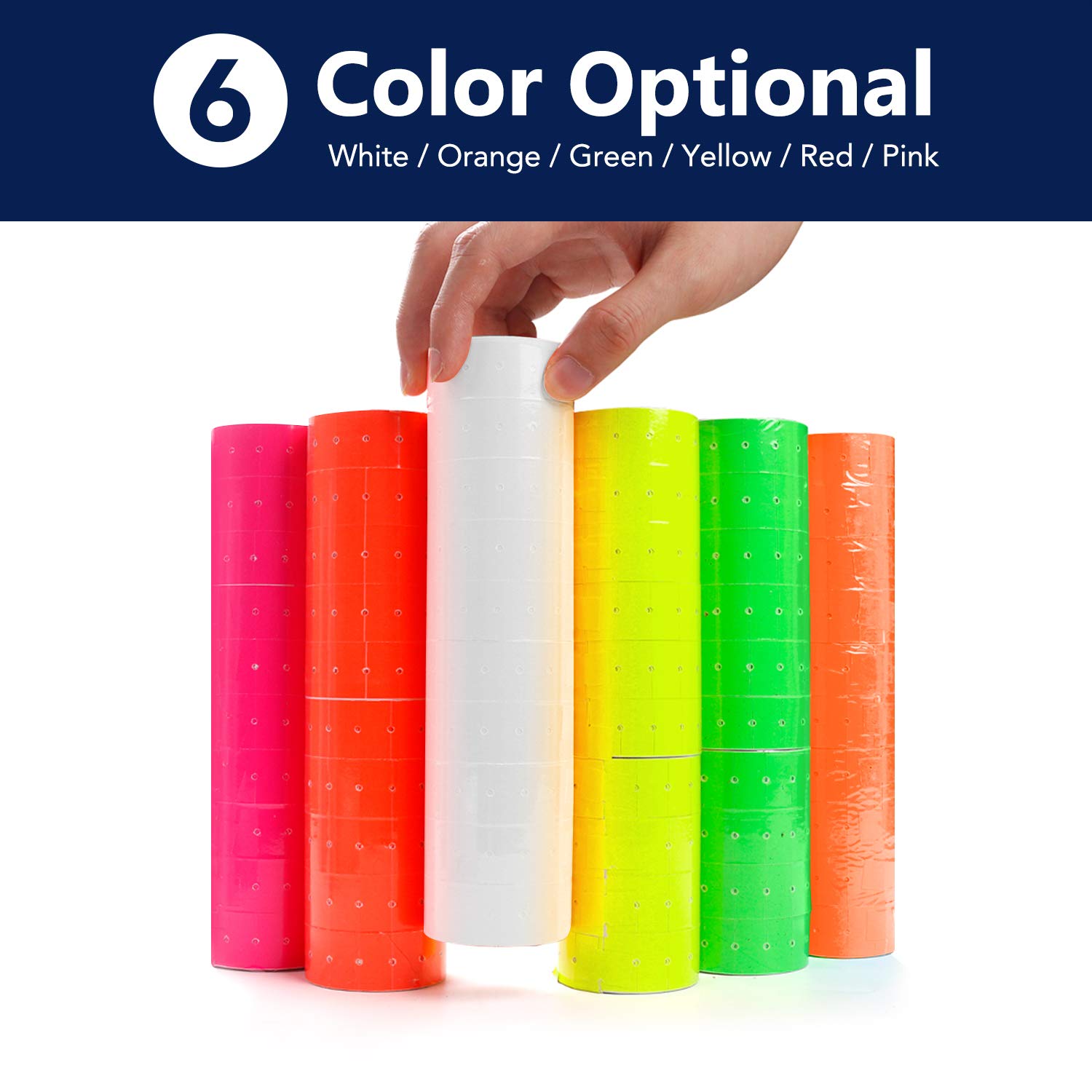 Snapklik.com : 30 Rolls 15000 Price Gun Labels For Mx-5500 White Price ...