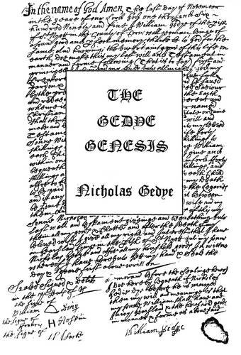 Buy Gedye Genesis: An Account of the Gedye Family from the Earliest ...