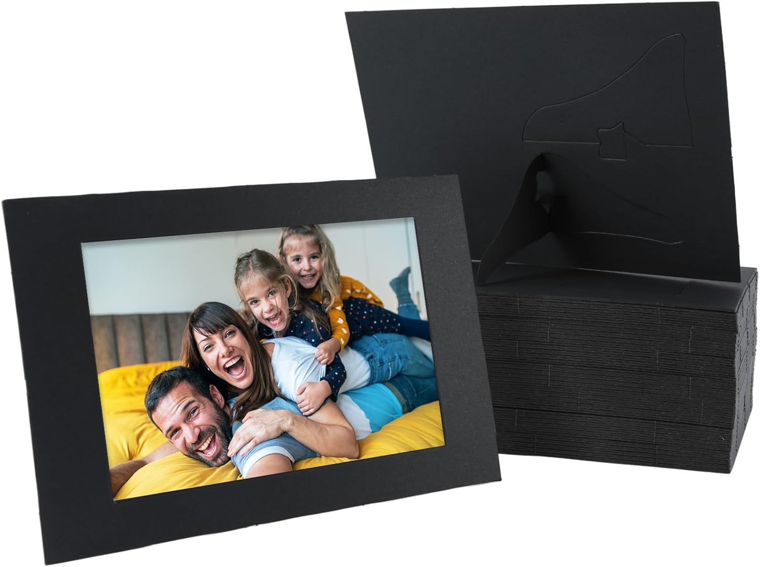 Amazon.com - Aduewik 100 Pcs Black Paper Frame Bulk with Easel 4 x 6 ...