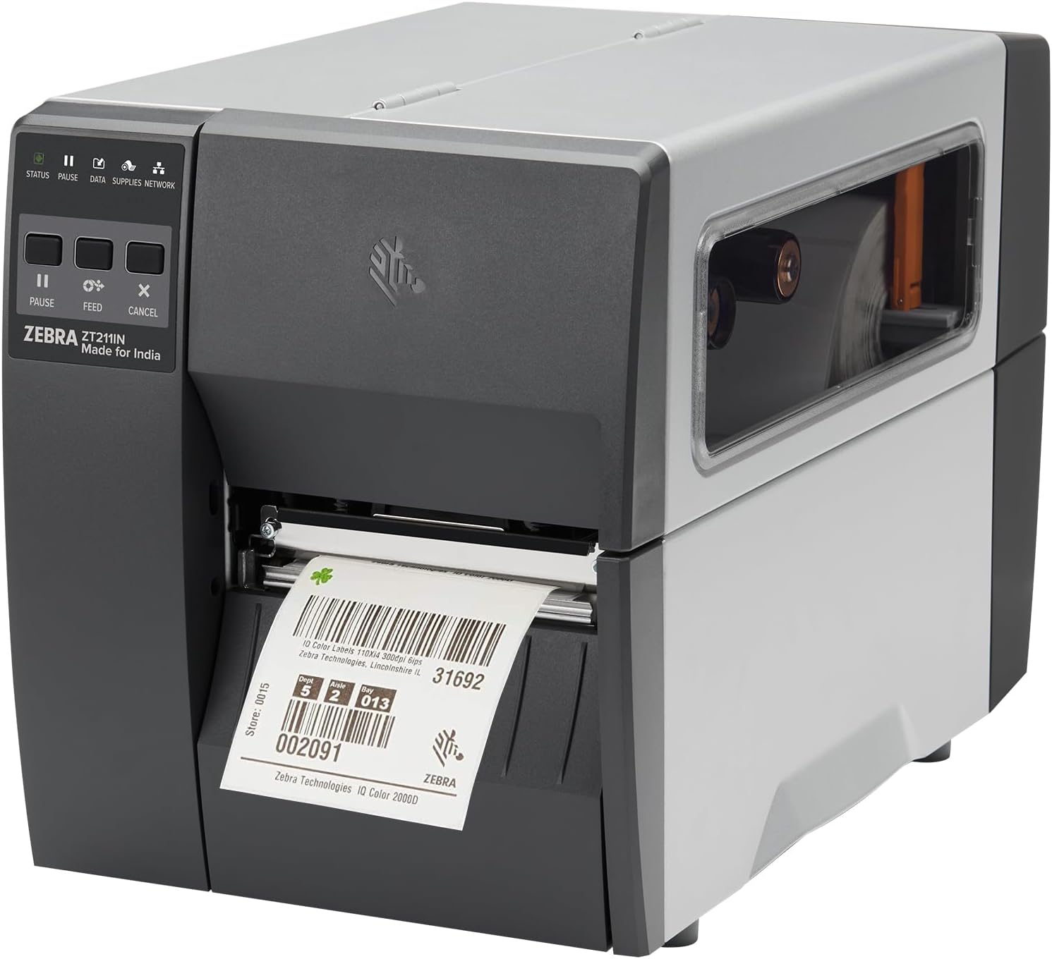 ZEBRA ZT211 Thermal Shipping Label Printer 4 inches 200 DPI Heavy-Duty ...