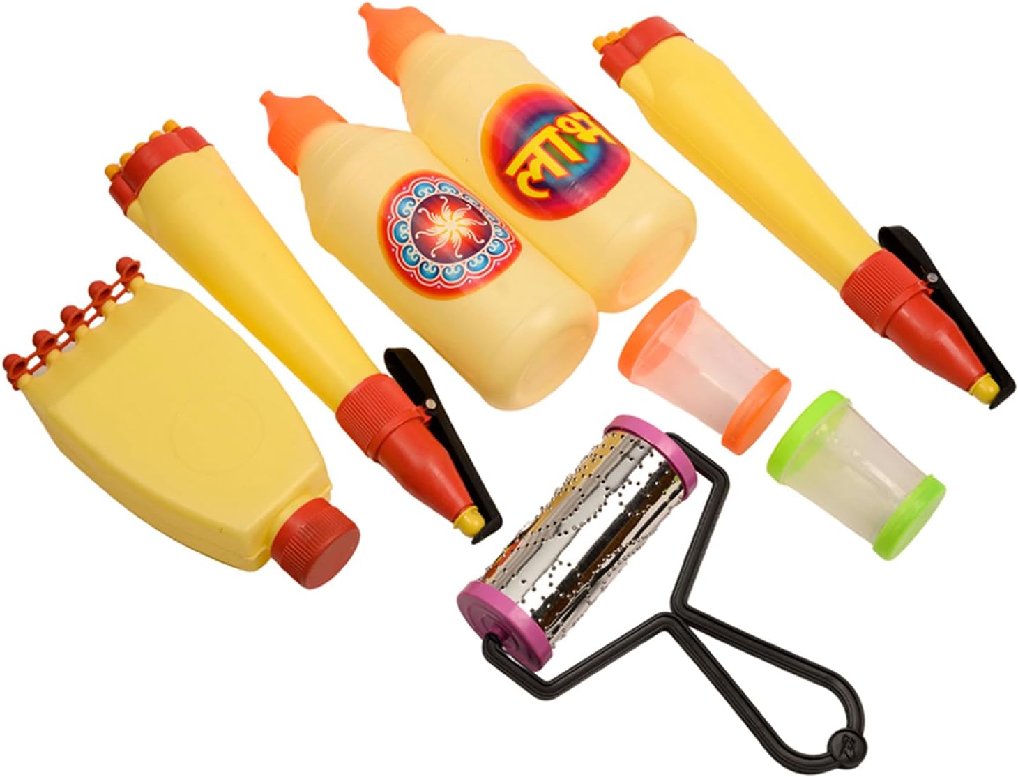 Buy Oramsa® Ready to Draw Rangoli Making Kit of 10pc Jali 8" + 1 Patta ...