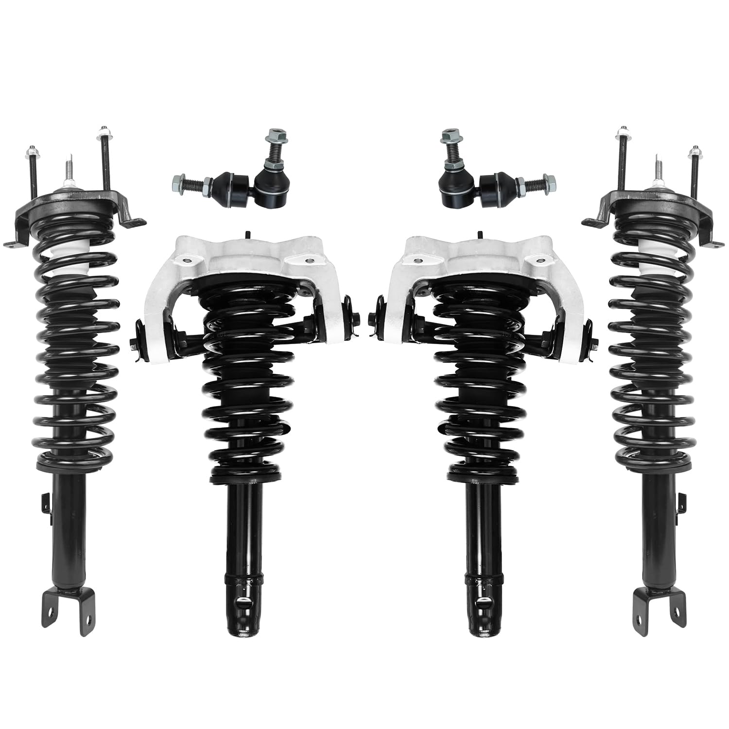 Amazon.com: Detroit Axle - Front Struts w/Upper Control Arms & Rear ...