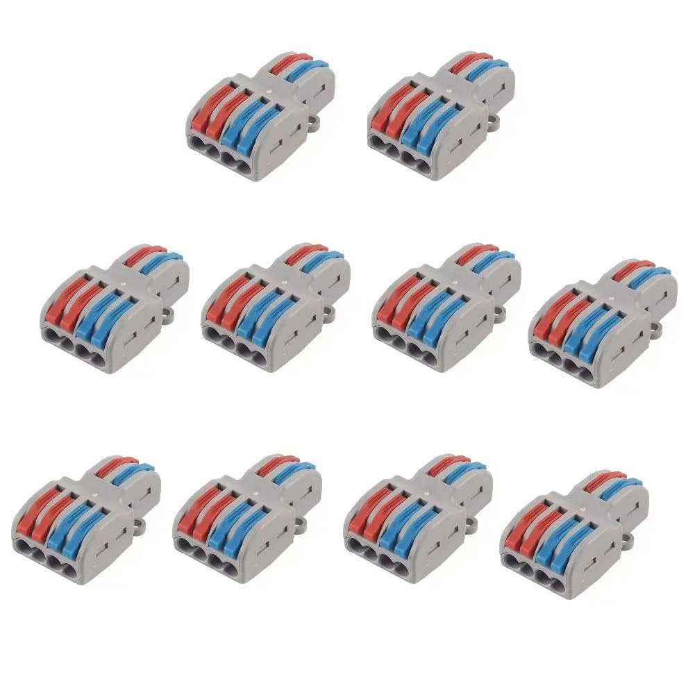 ROBOWAY 10 PCS Lever Wire Nut Connectors, Quick Wiring Cable Connector ...