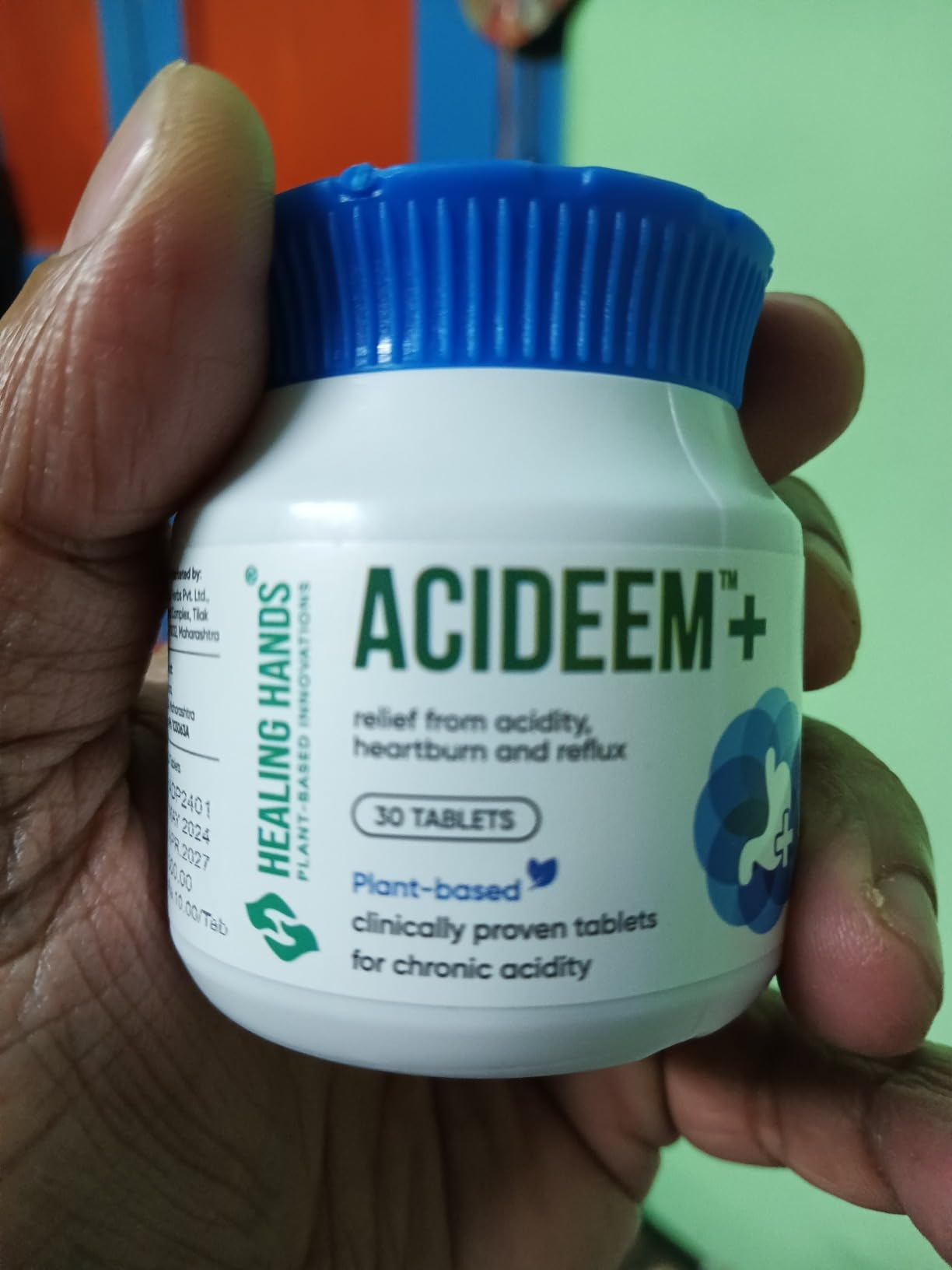 Buy Healing Hands Acideem Plus Tablet for Relief in Acidity, Gas ...