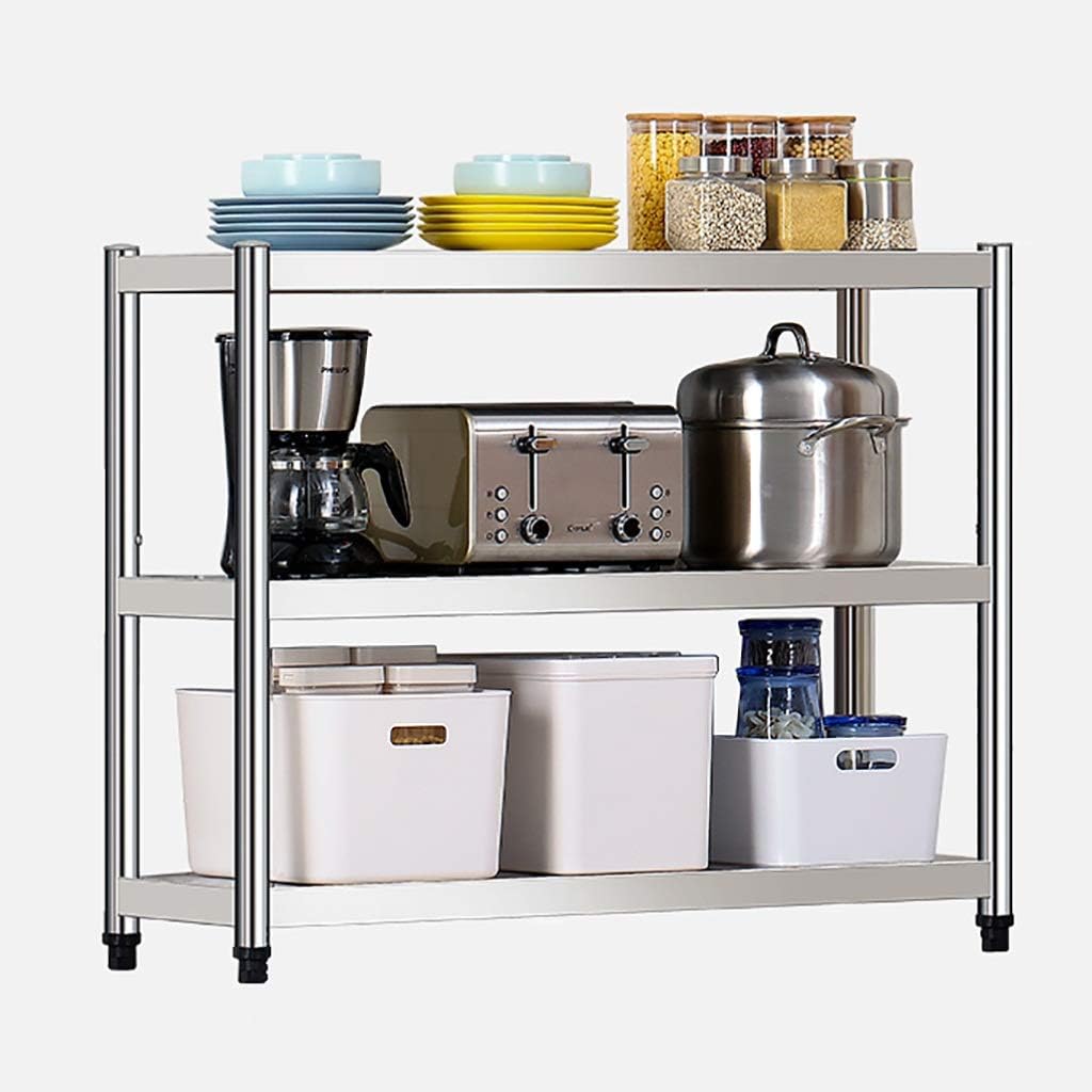 Amazon.com: LIZI Racks 3 Tier Shelf Shelving Units,Multi-Purpose 201 ...