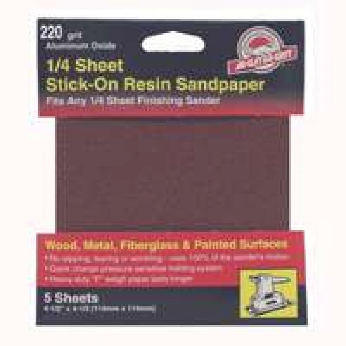 ALI INDUSTRIES 4072 220 25 CT Grit Sandpaper, 5-Pack : Amazon.in ...