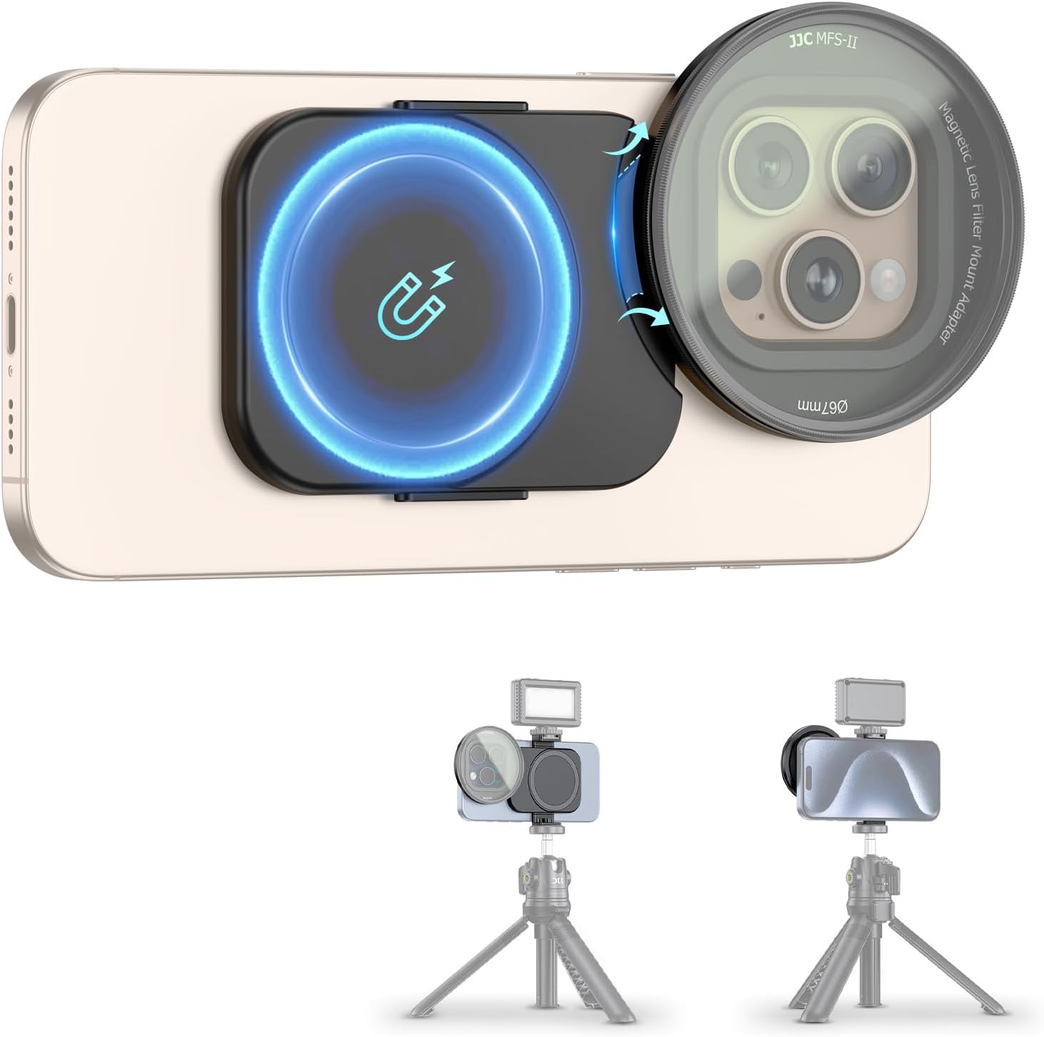 Amazon.com: 67mm Phone Lens Filter Adapter Mount for iPhone 16/15/14 ...