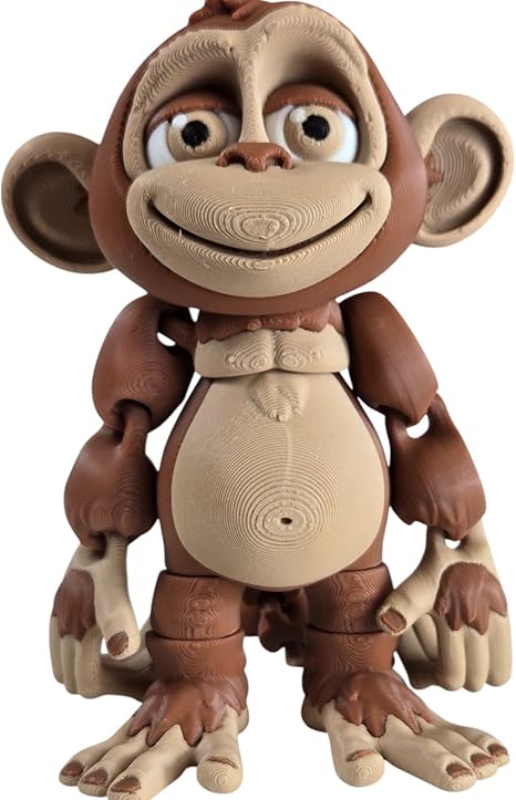 Amazon.com: Articulated Monkey Figurine – Playful Desk Fidget for Teens ...