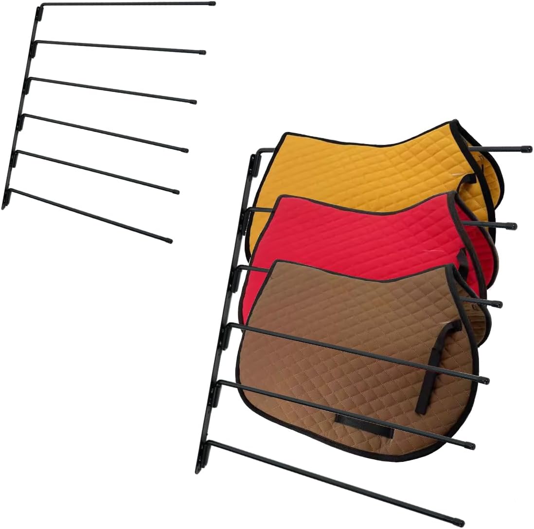 Amazon.com: biosp Saddle Pad Rack Horse Blanket Holder Storage Rack ...