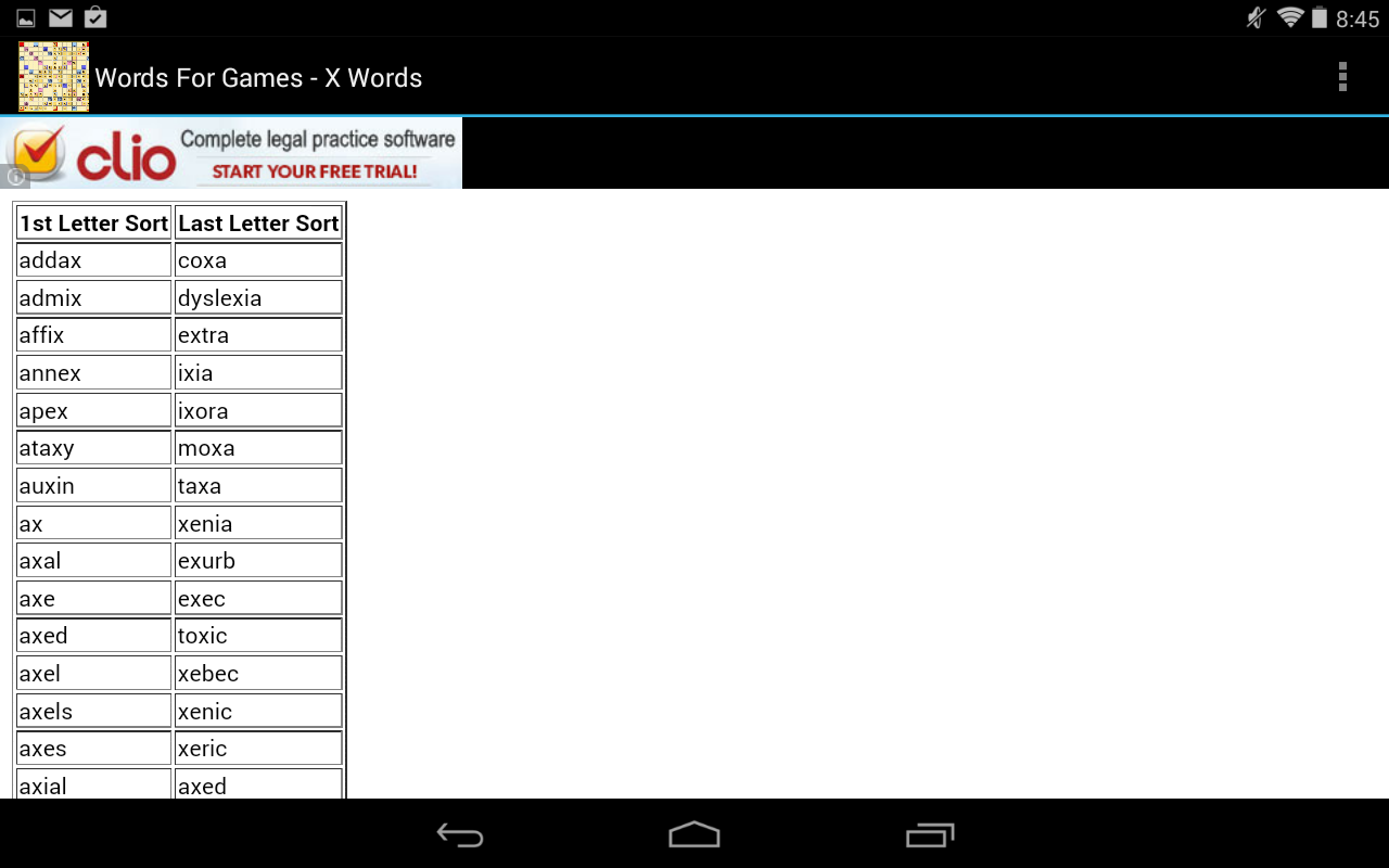 Words For Games - X Words - App on Amazon Appstore