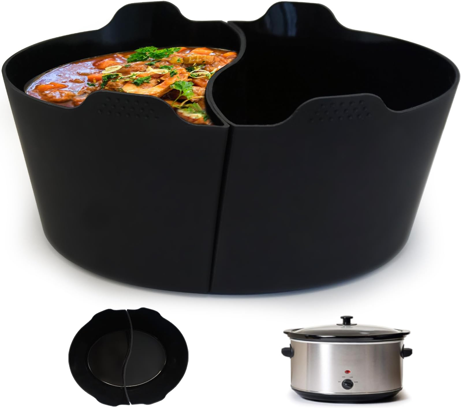 Amazon.com: LARMAZEN Slow Cooker Liners for 6 QT Crockpot & Hamilton ...