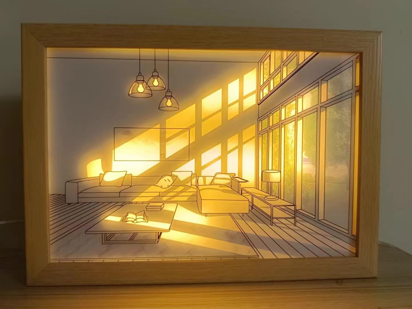 Art Lighting For Paintings LED Backlit Feature Walls Art | CreoGlass