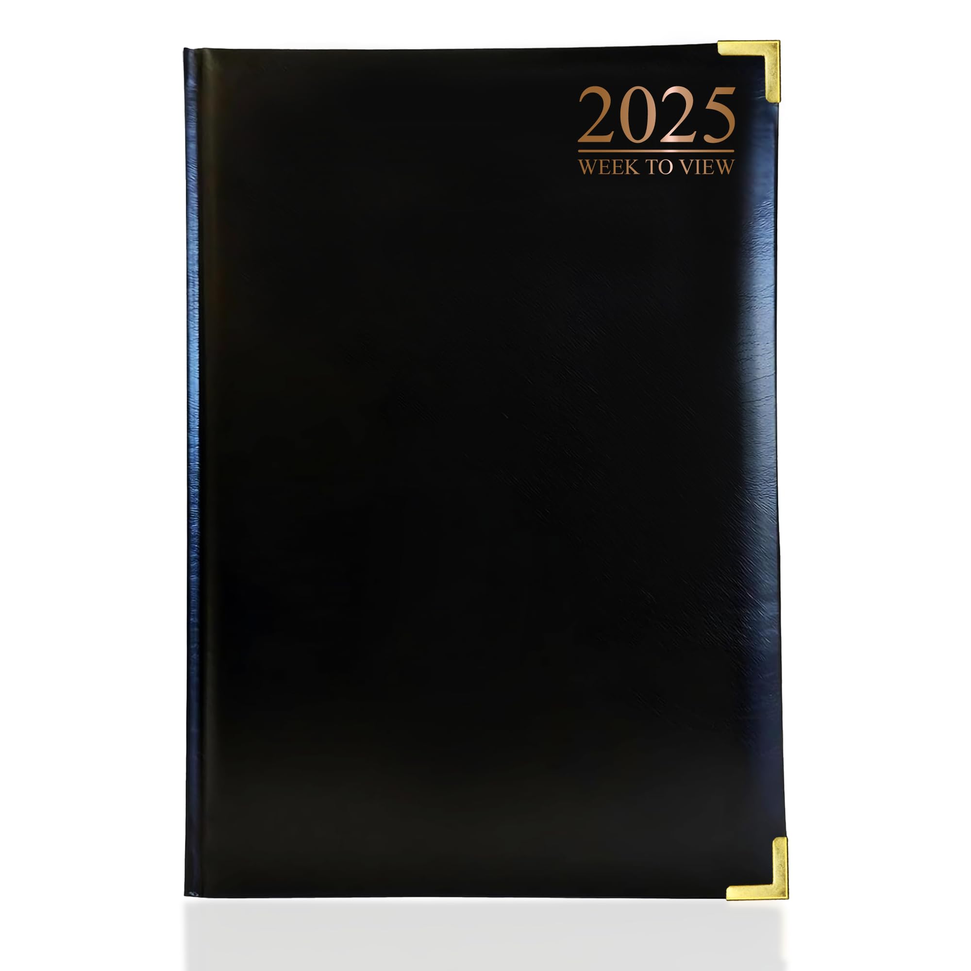 G4GADGET A4 Week To View Diary Black 2025 | Hardback Cover | Weekly ...