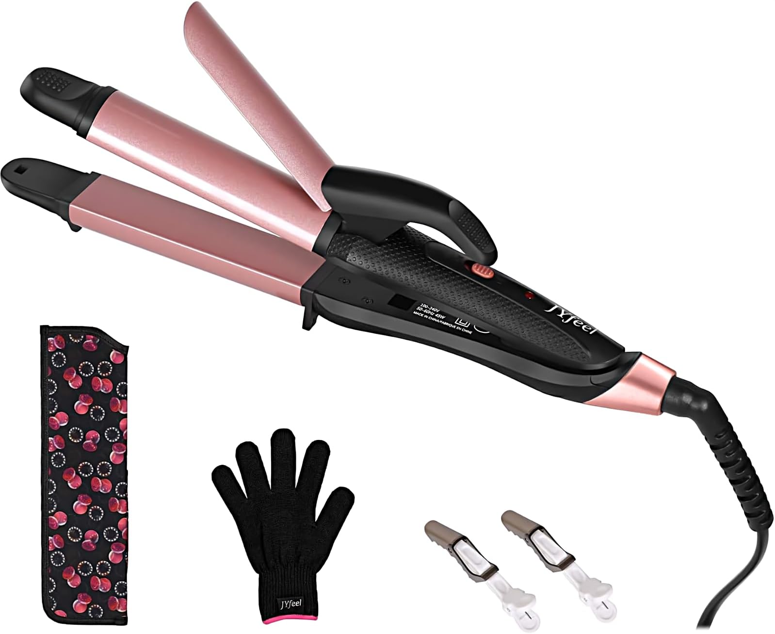 Amazon.com : JYfeel 2 in 1 Flat Iron Curling Iron in One, Travel Hair Straightener and Curler ...